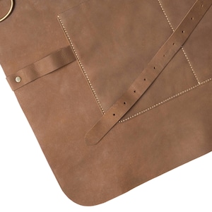 DRAKENSBERG Barbecue Apron bobby Havana-brown, Handmade Cooking Apron ...