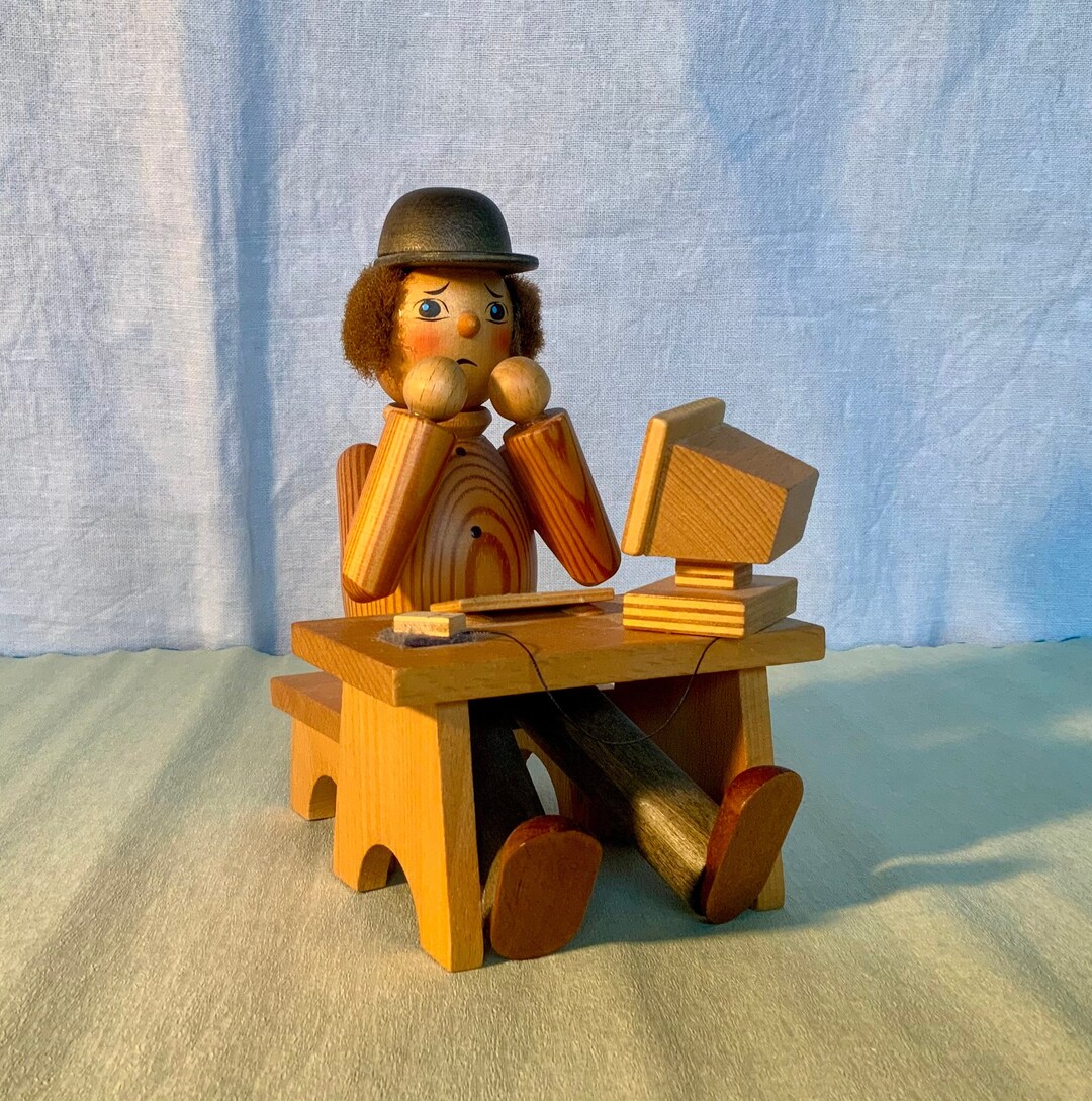 Original Kuhnert Smoker Computer Freak Nerd Ore Mountains Erzgebirge ...