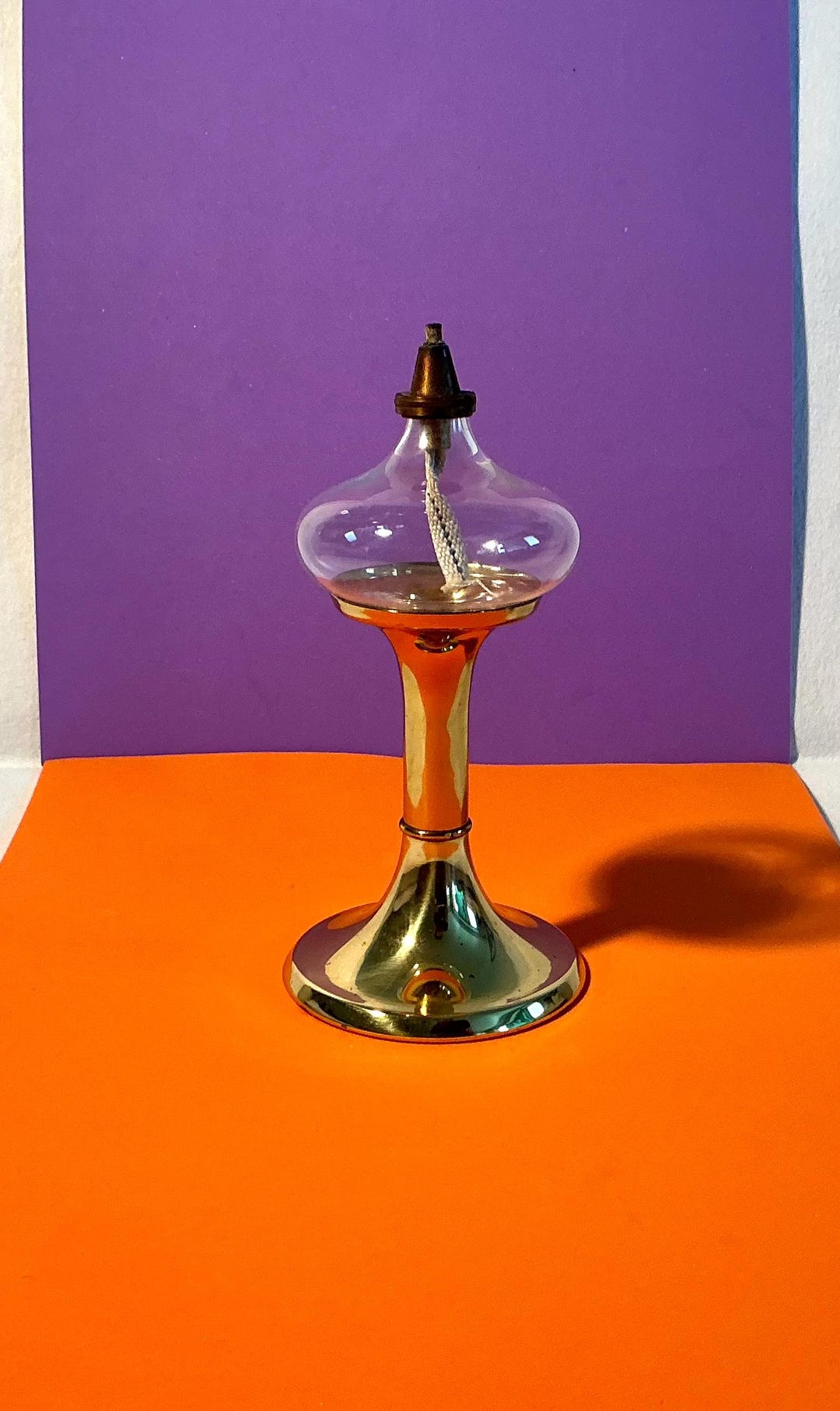 1 Harnisch Efte Danish Design Oil Lamp Original 70s Vintage - Etsy