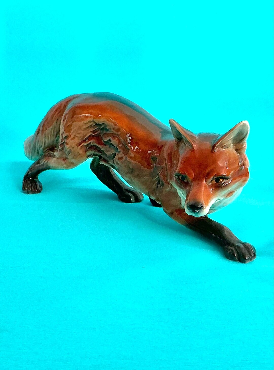 Goebel Porcelain Figure Fox Unser Wald 50s Vintage - Etsy