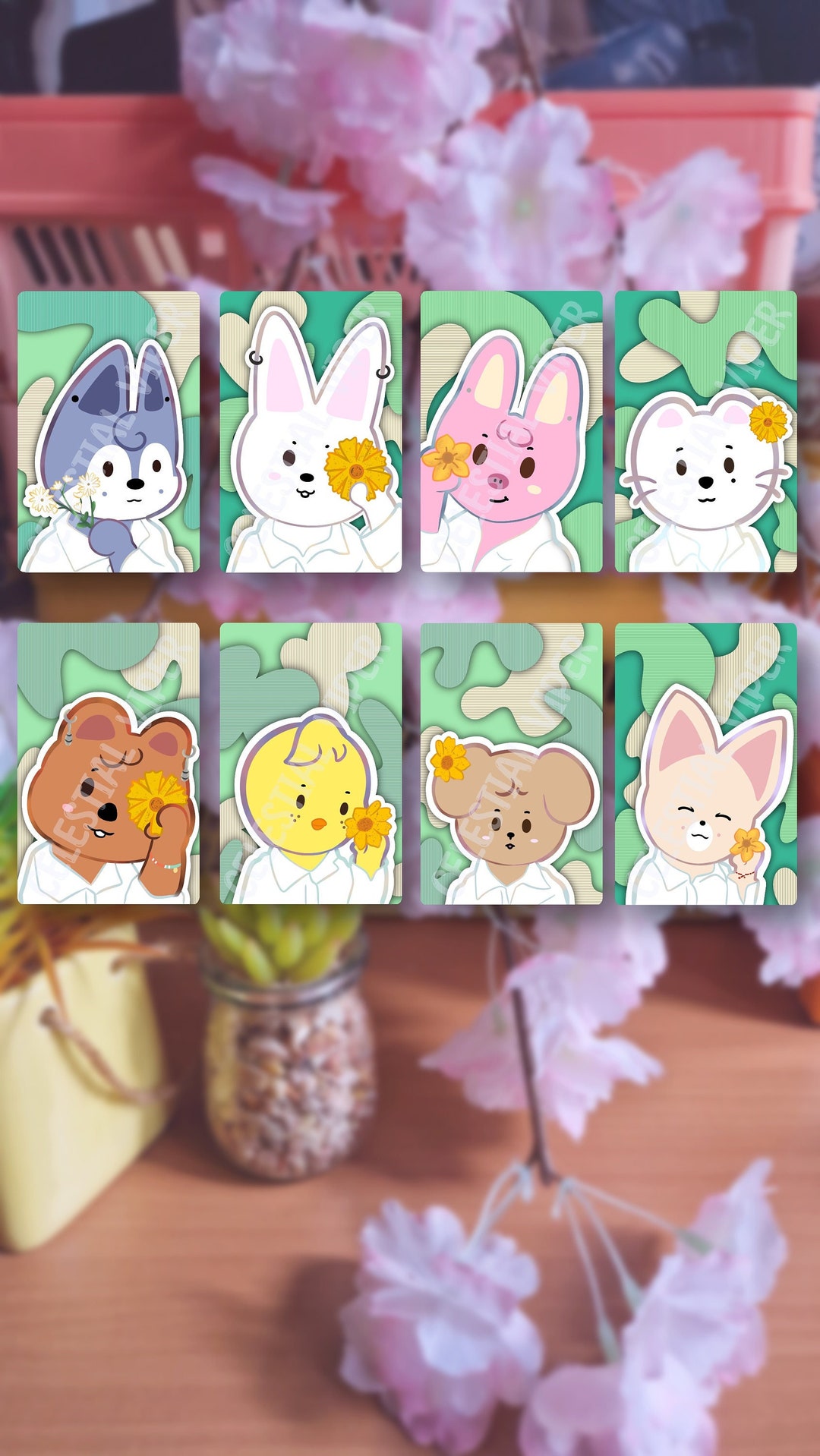 Skzoo & Flowers PC Stray Kids - Etsy
