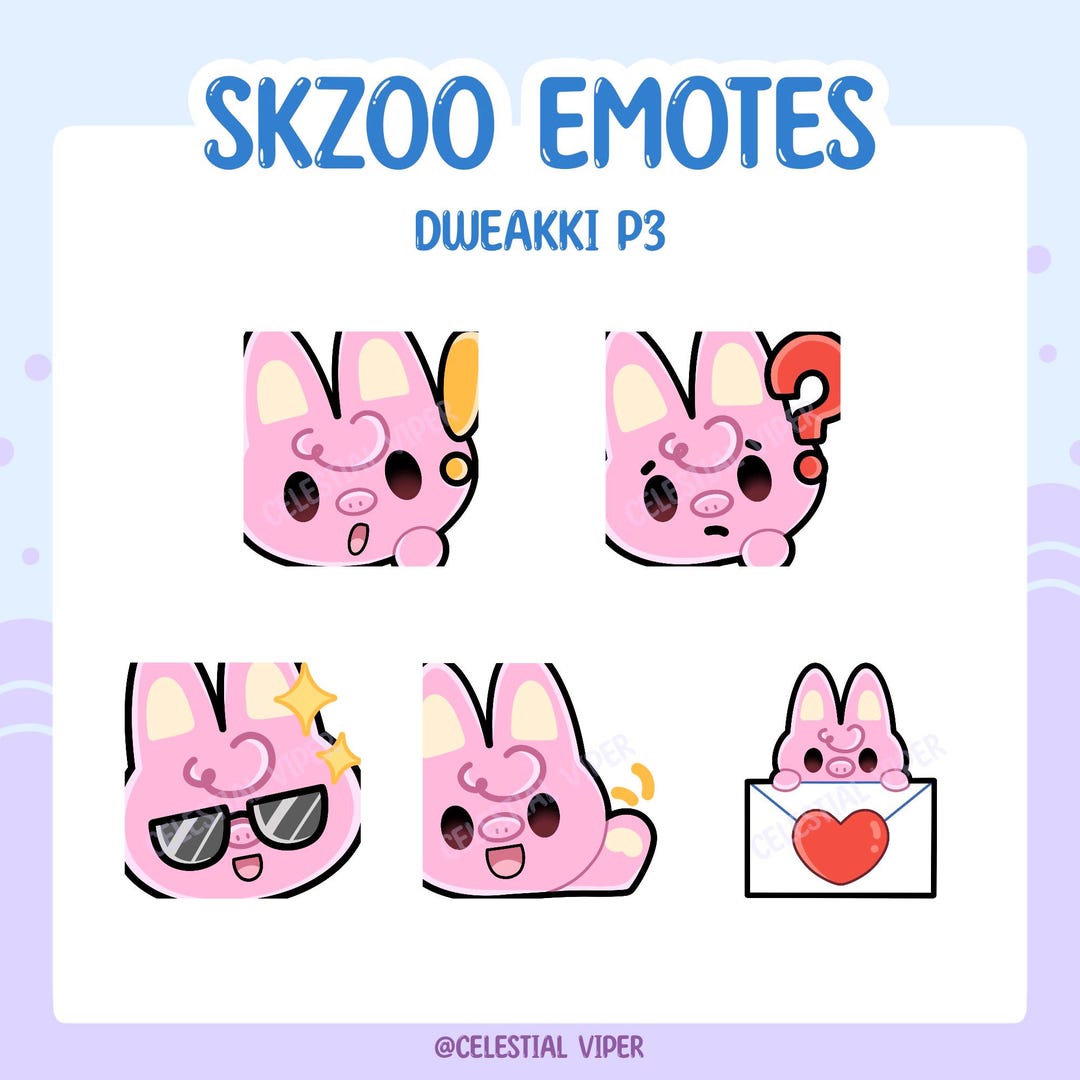 Dweakki Emotes P3 (stray Kids) - Etsy