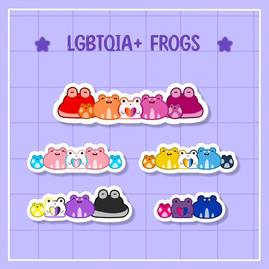 LGBTQIA+ Frogs - Pride flags - Etsy France