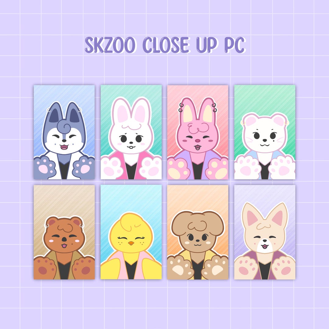 Skzoo Close up PC - Stray Kids - Etsy