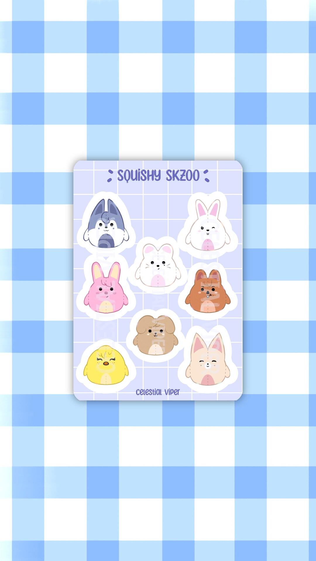 Squishy Skzoo Sticker Stray Kids - Etsy