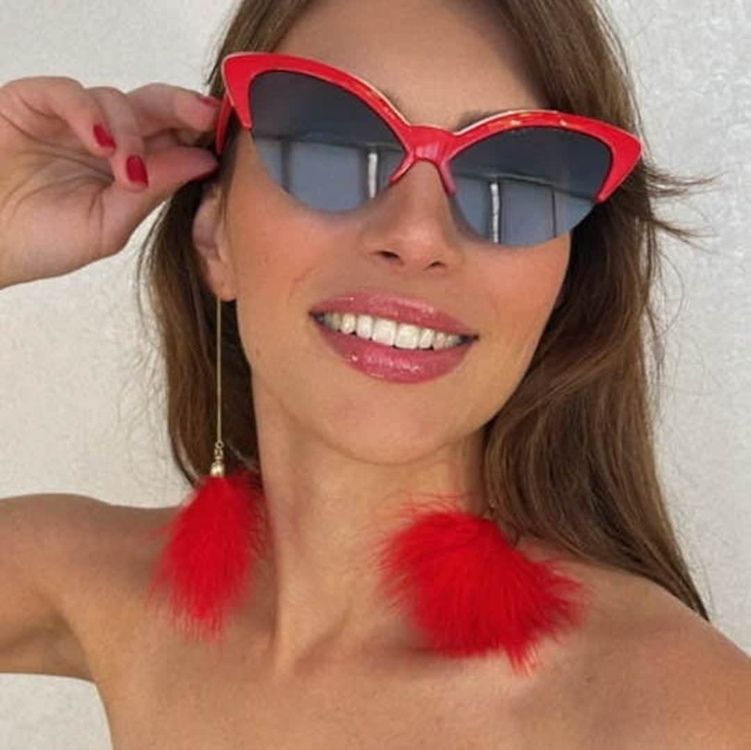 Lady Glasses 1950s Style Retro Cat Eye Sunglasses Etsy