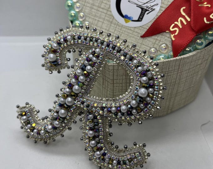 Large Letter R Brooch Monogram Initial Vintage Brooch Pin - Etsy