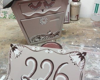 Hand Painted House Number - Etsy