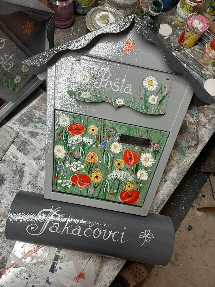 Custom Paintinghand Painted Mailbox Artistic Mailbox - Etsy