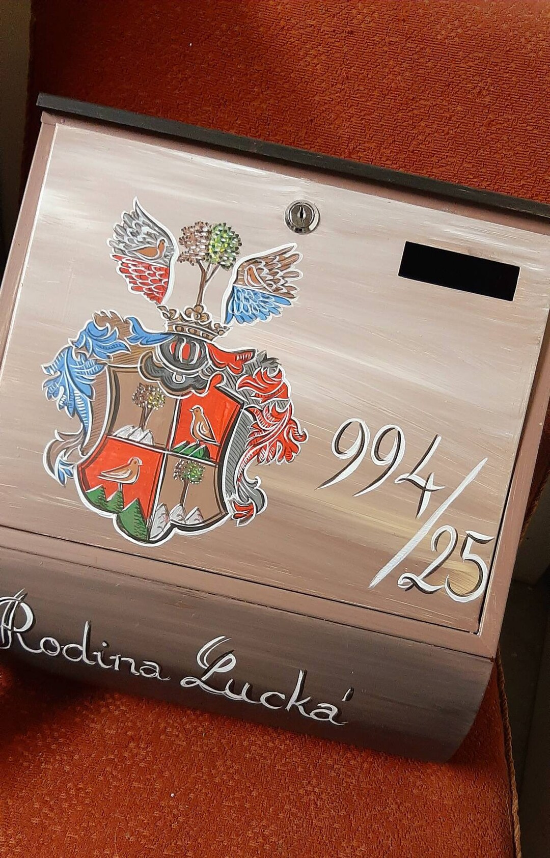 Custom Mailbox, Art Mailbox, Hand Painted, Family Coat of Arms - Etsy