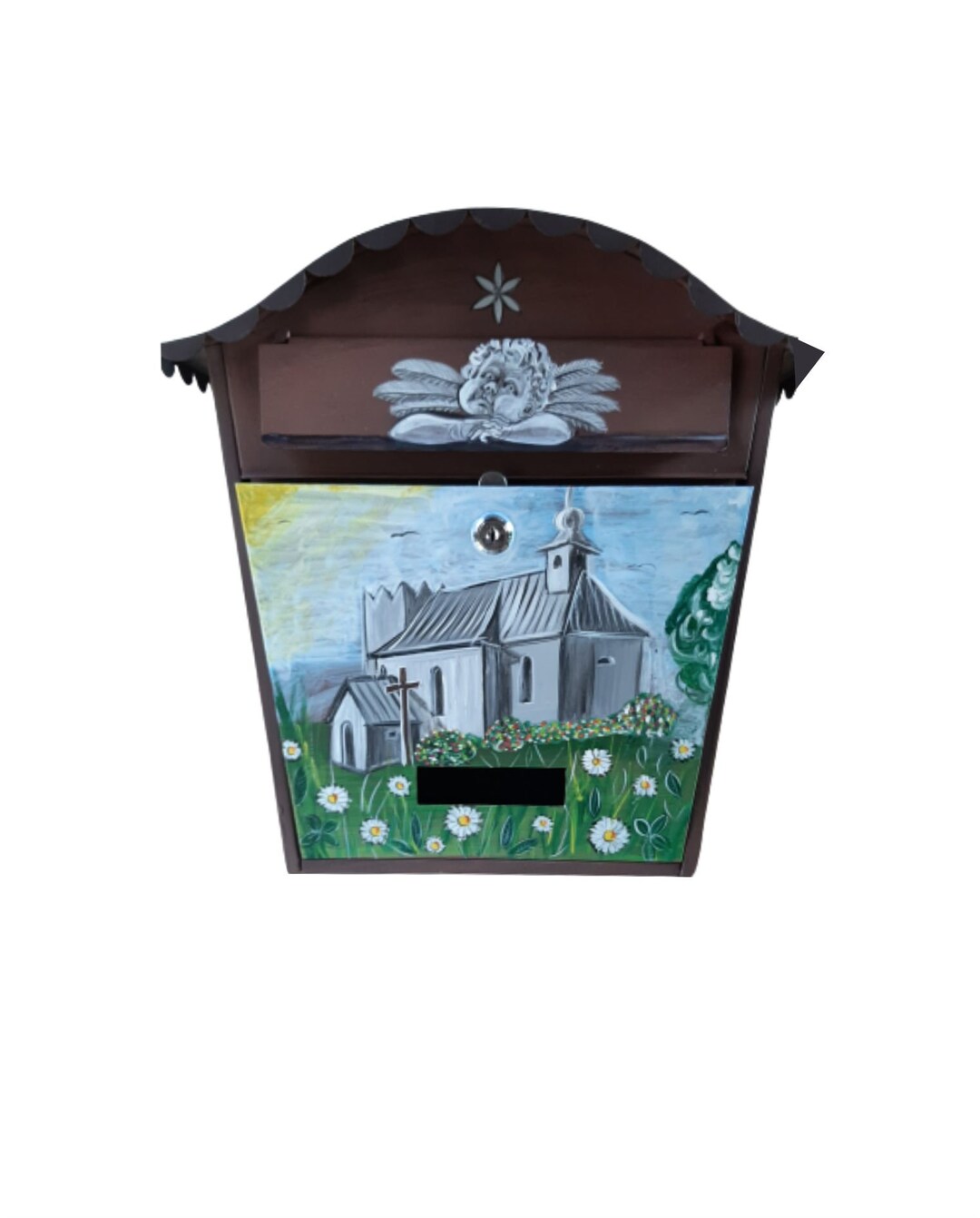 Custom Paintinghand Painted Mailbox, Angel, Church, Gift for Him, Gift ...