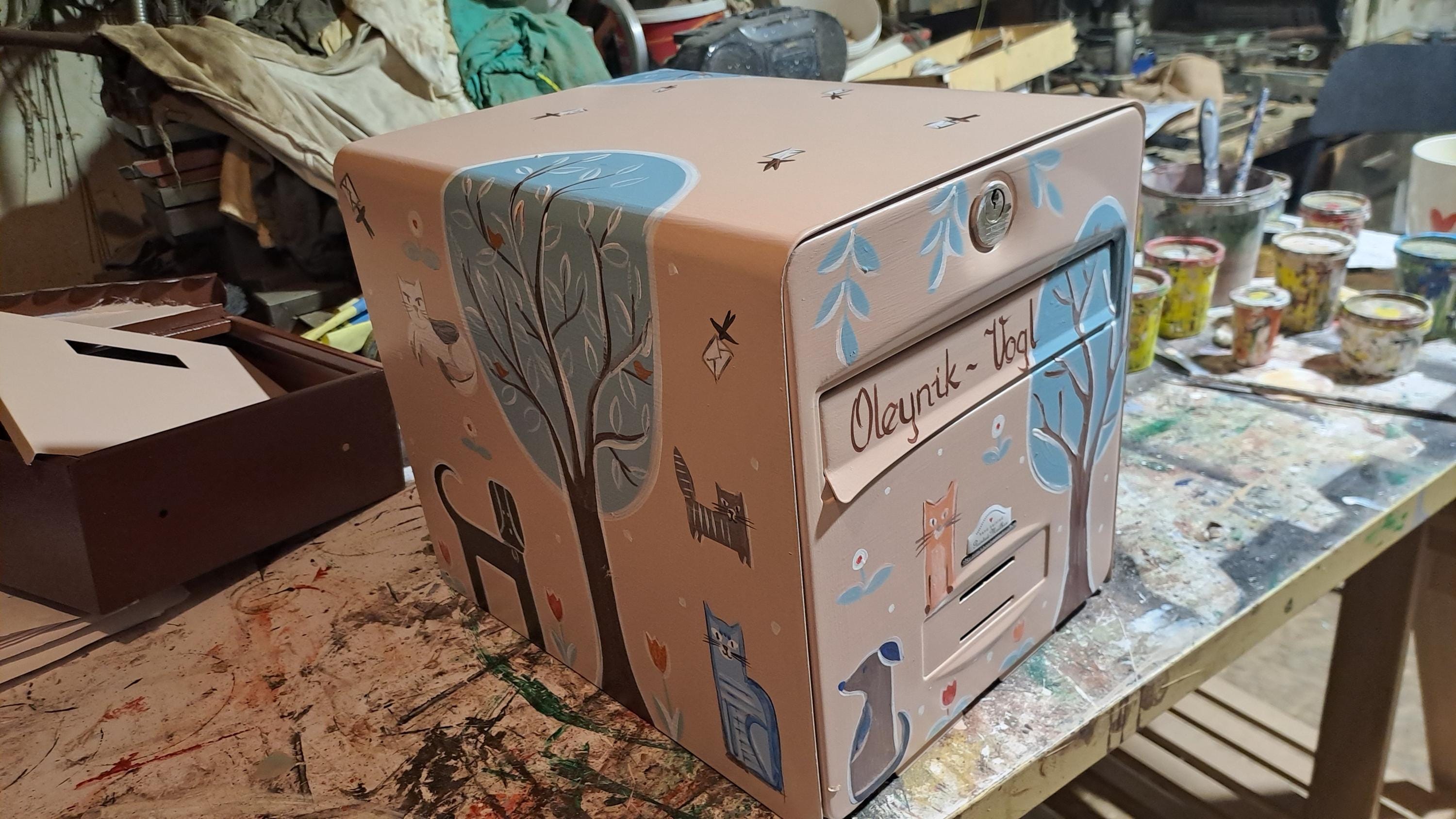 Custom Painting, Hand Painted Mailbox, Artful Mailbox, Big Post Pox ...
