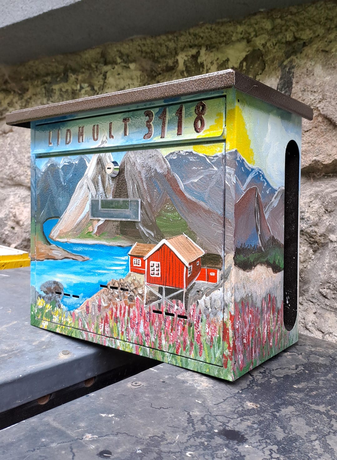 Custom Painting, Hand Painted Mailbox, Artful Mailbox, Big Post Pox ...