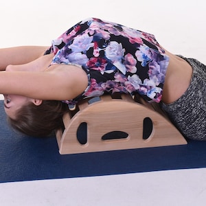 Eco Back Bender Wood Tool Yoga Correction of the Back Stretcher Gym ...