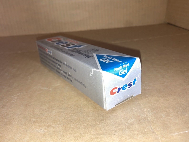VTG 1990 Crest 2.7oz Fresh Mint Gel Tartar Control 30th Anniversary ...