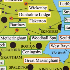 Wartime Airfields of Bomber Command - Full Colour Poster Map - the ...