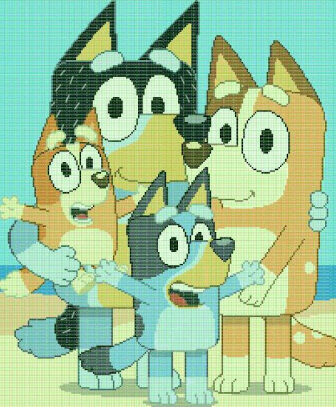 Bluey Graph for Crochet Blanket - Etsy