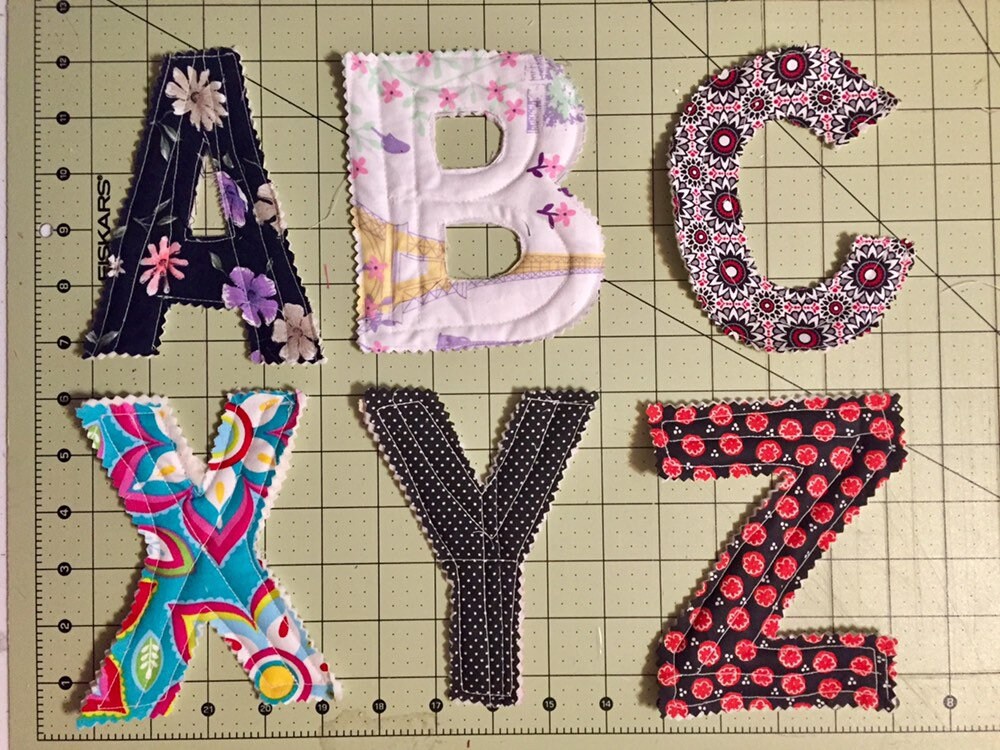 Fabric Alphabet Letters A to Z Full Set Handmade 6.5 Inch X - Etsy