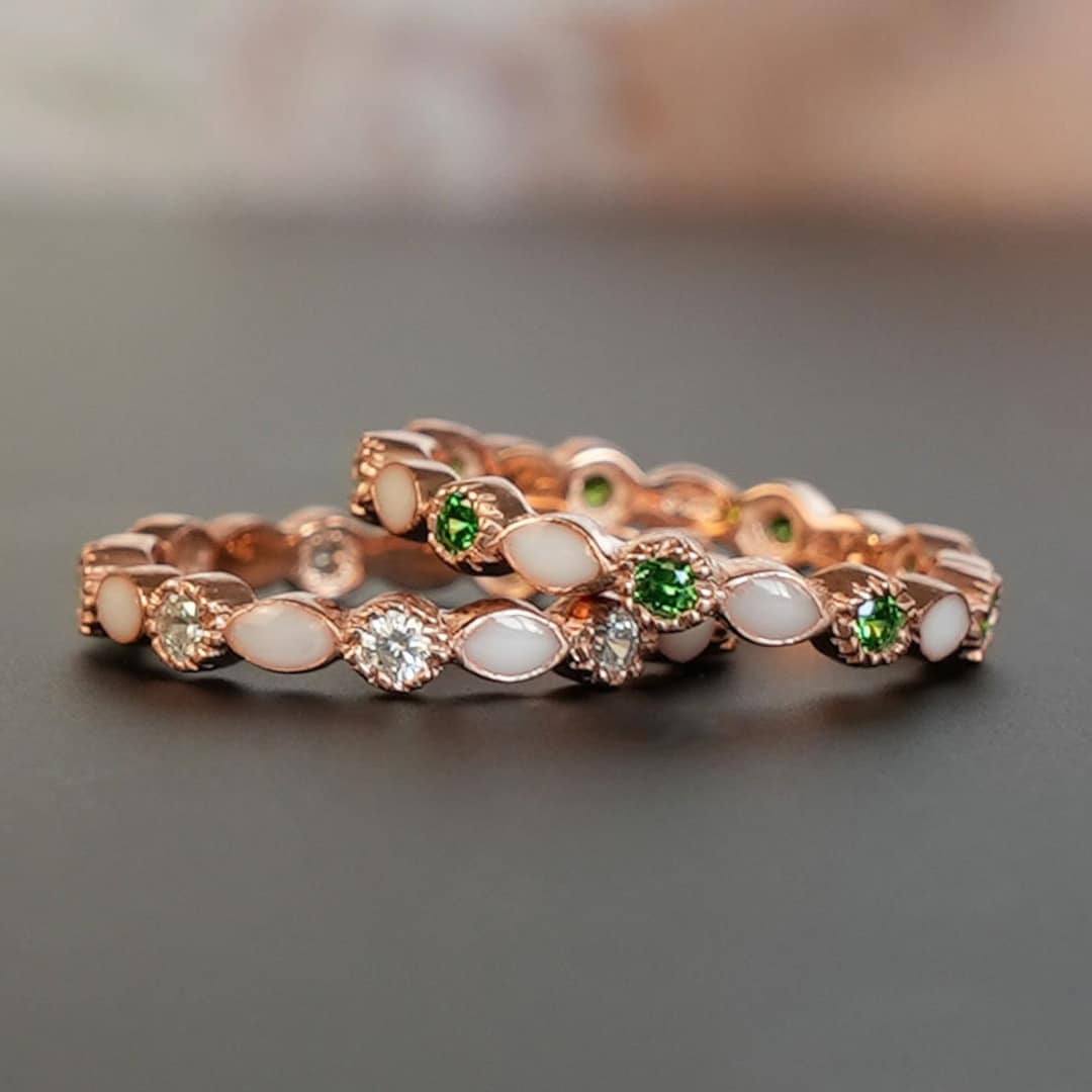 Keepsake Breastmilk Ring | Stackable Thin Band in Rose, Yellow Gold or ...