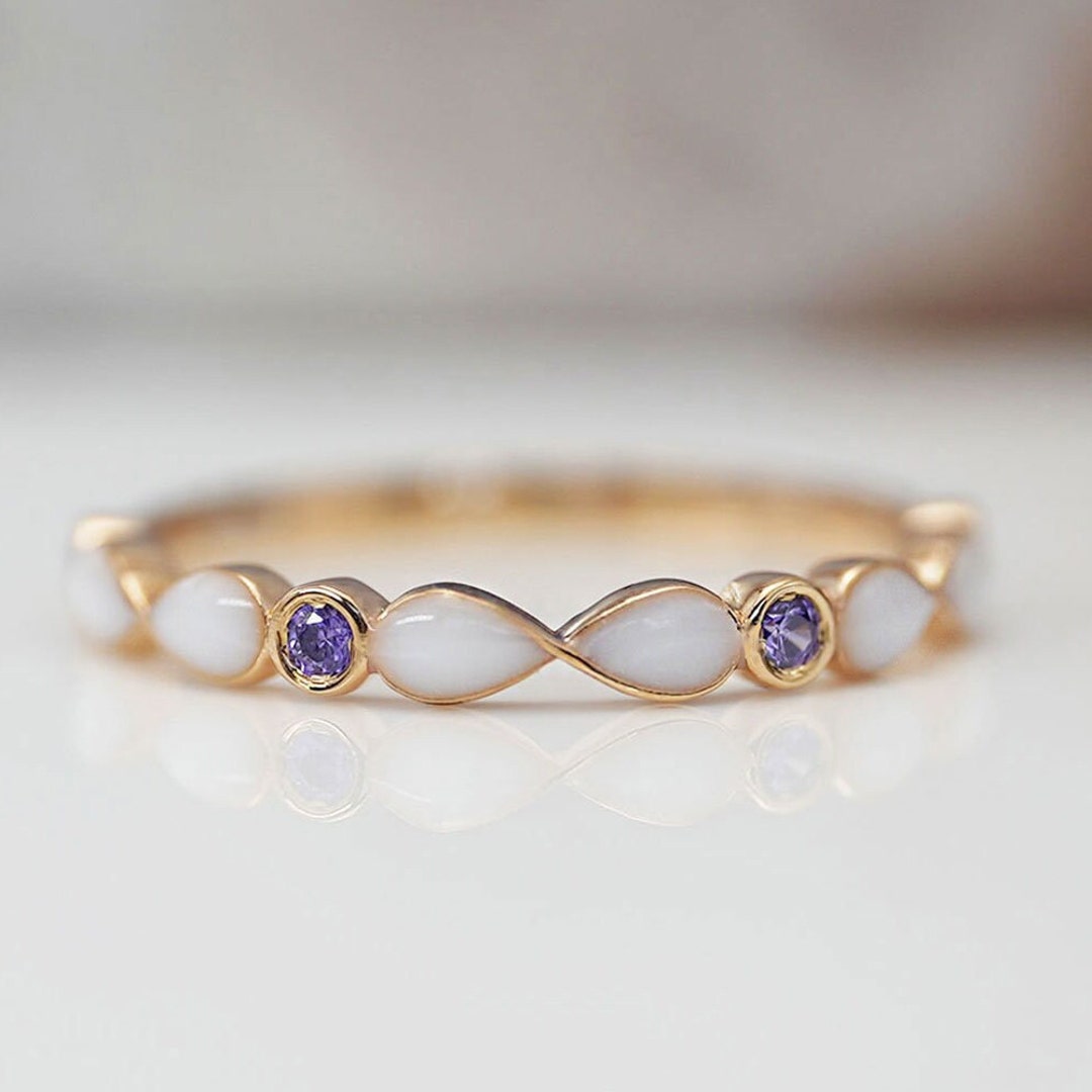 Stackable Breast Milk Ring Breastmilk Jewelry Ring Rose, Yellow Gold or ...