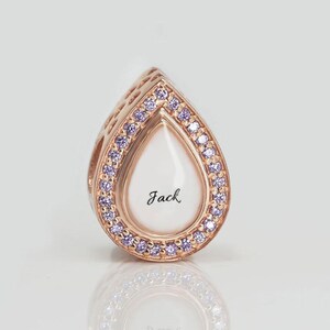 Breast Milk Charm Bead Breastmilk Pandora Style Charm Sterling Silver ...