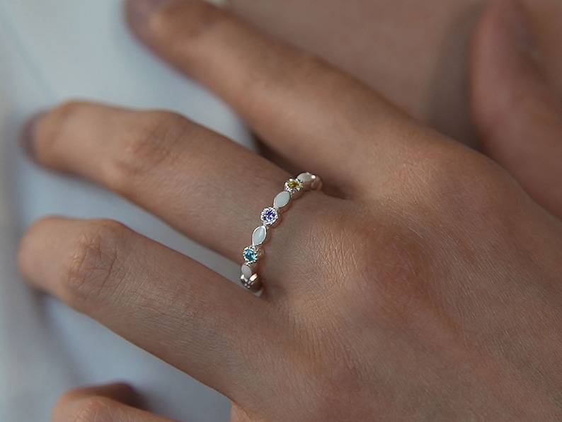 Stackable Breast Milk Ring Breastmilk Jewelry Ring Rose, Yellow Gold or ...