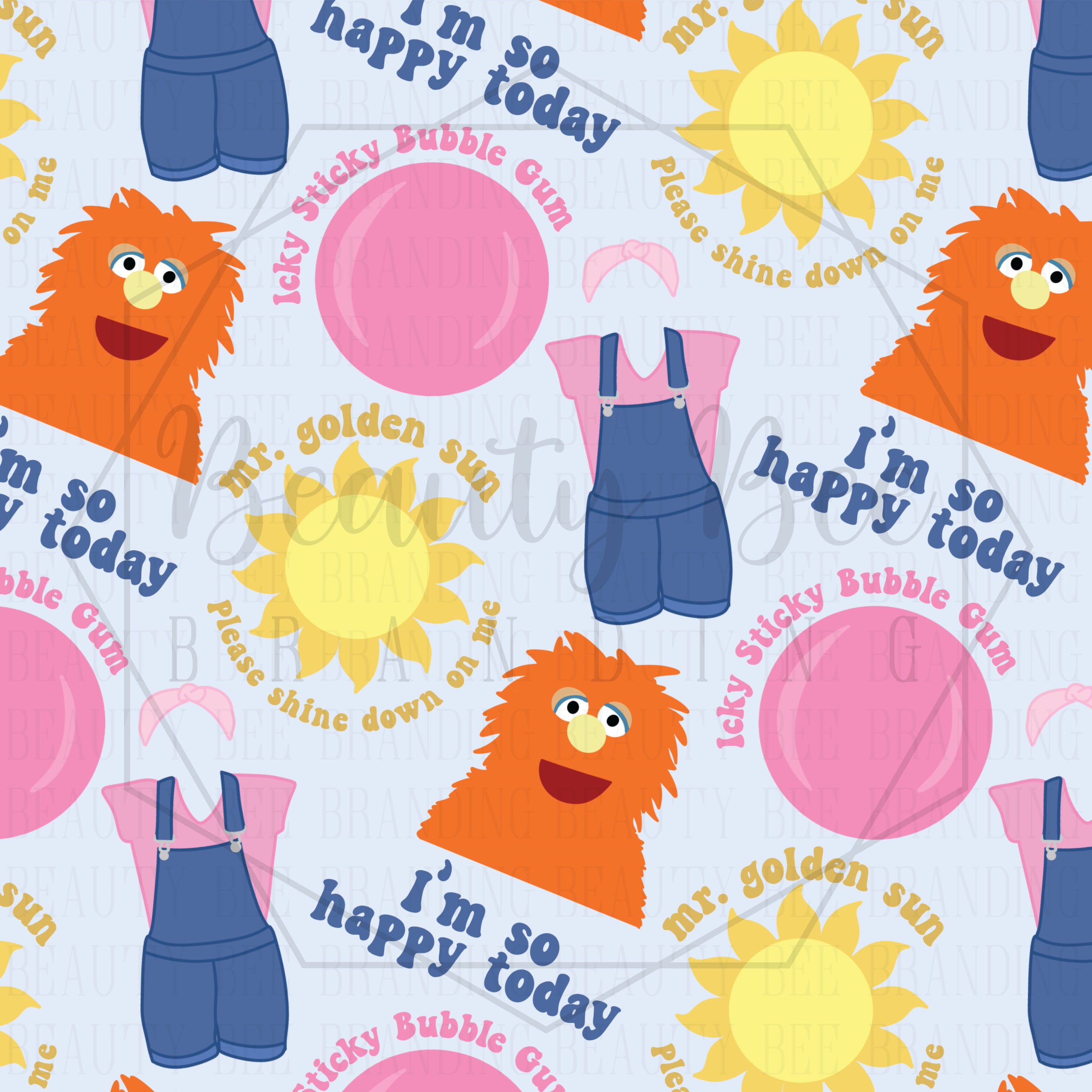 Ms Rachel Blue Seamless Pattern - Etsy