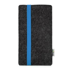 Custom Made Mobile Cover Made of Wool Felt // Color Anthracite - Rubber ...