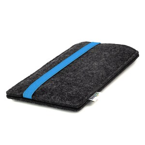 Custom Made Mobile Cover Made of Wool Felt // Color Anthracite - Rubber ...
