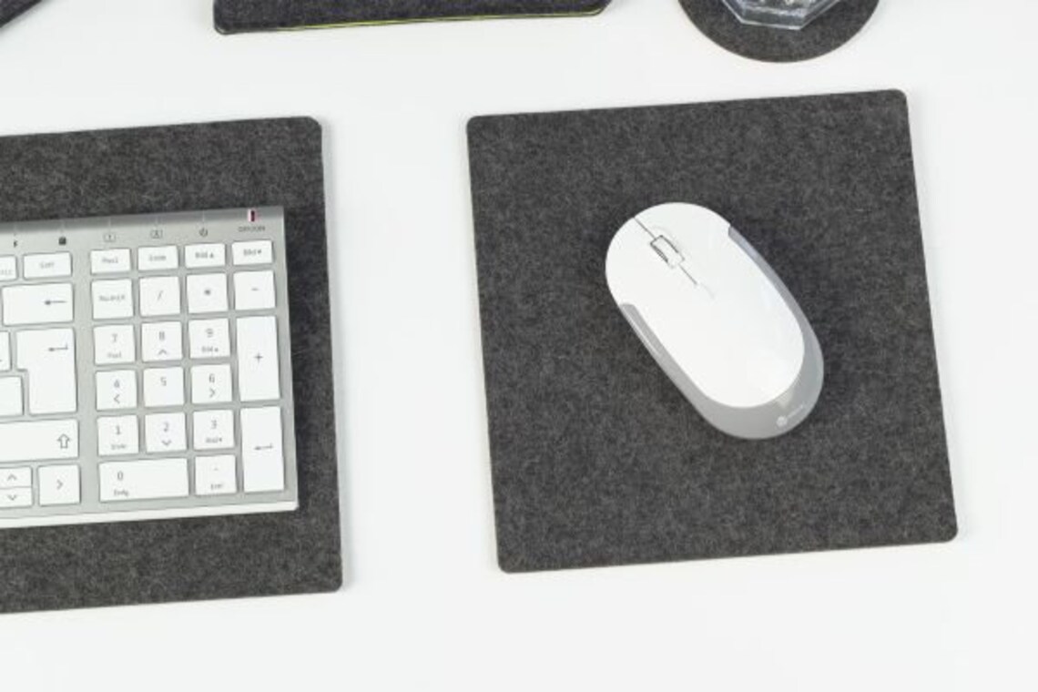 Wool Felt Mouse Pad, Wool Felt and Cork Desk Mat, Laptop Mat, Desk ...