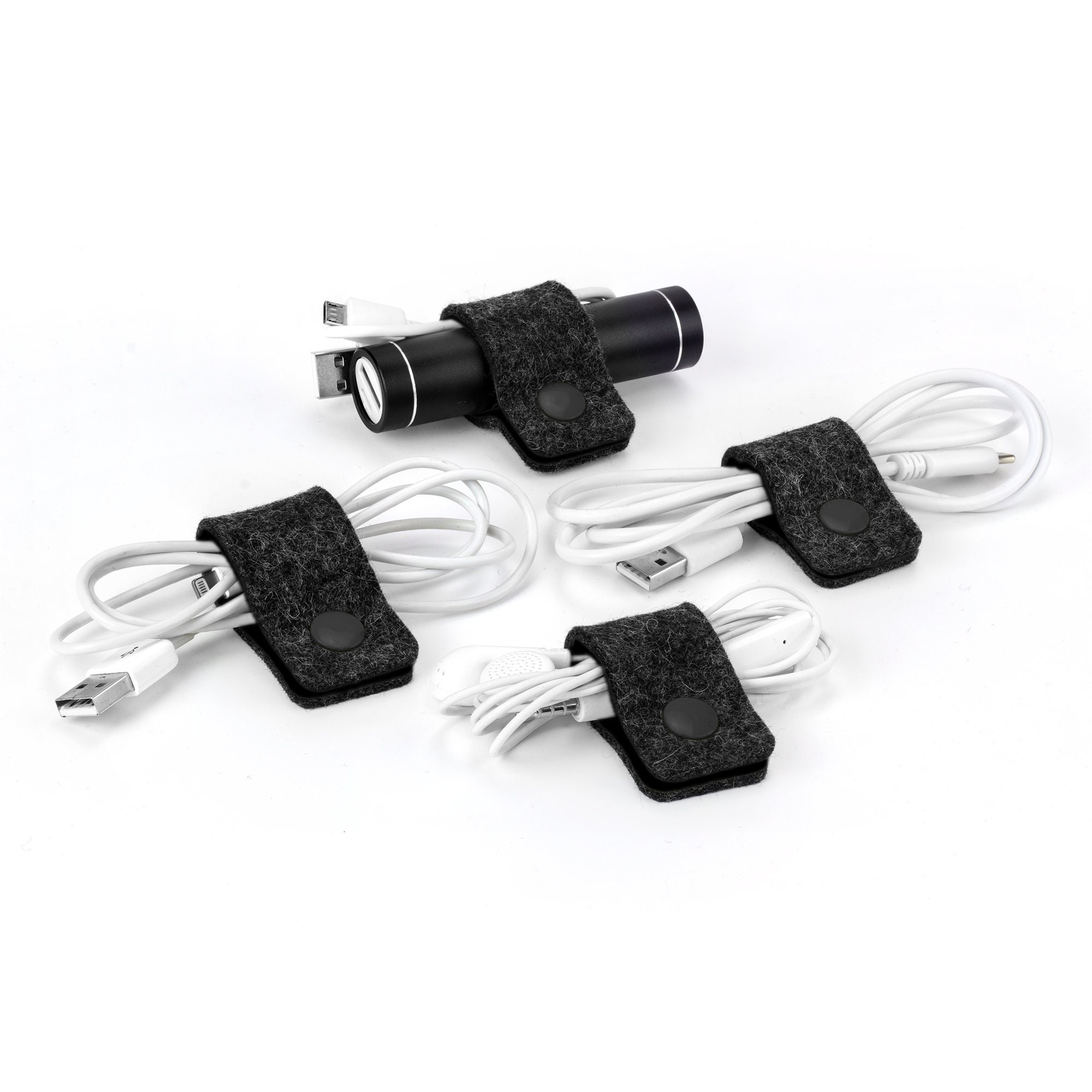 Kabelbinder Filz 4er Set wiederverschließbar, Kollektion FINN, Farbe ...