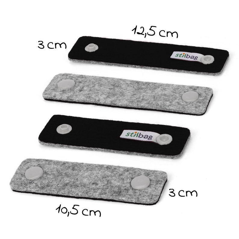 Kabelbinder Filz 4er Set wiederverschließbar, Kollektion FINN, Farbe ...