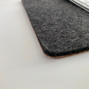 Wool Felt Mouse Pad, Wool Felt and Cork Desk Mat, Laptop Mat, Desk ...