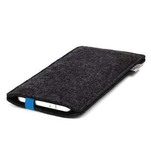 Custom Made Mobile Cover Made of Wool Felt // Color Anthracite - Rubber ...