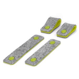 Wool Felt Cable Ties 4-pack | Reusable Cable Organizer | Minimalist ...
