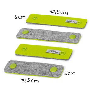 Reusable Cable Ties From Wool Felt - Set of 4 - Etsy