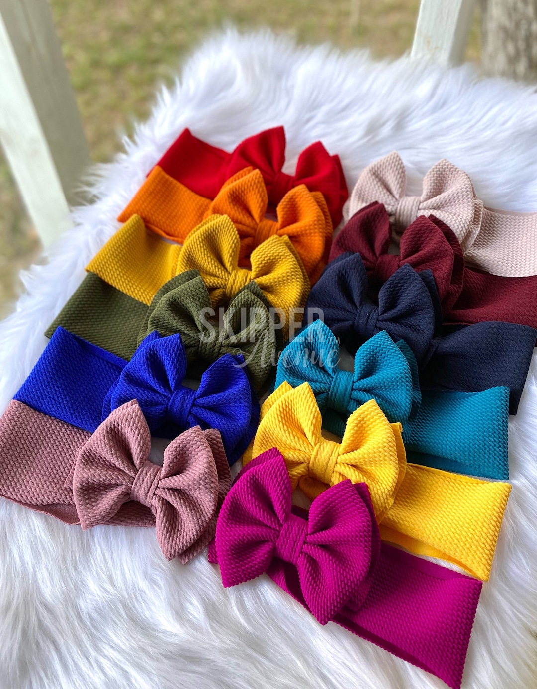 AUTUMN RAINBOW BUNDLE Stand-up Signature Headwraps, Permanently Sewn ...