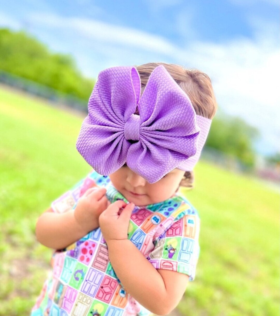 30 Colors MESSY BOWS Stand-up Single Layer Messy Bows, Fluffy Headwrap ...