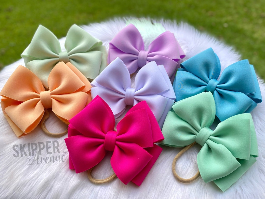 BOUTIQUE PUFFS Double Puff Bows No Flop Keeps Perfect Shape Stand-up ...