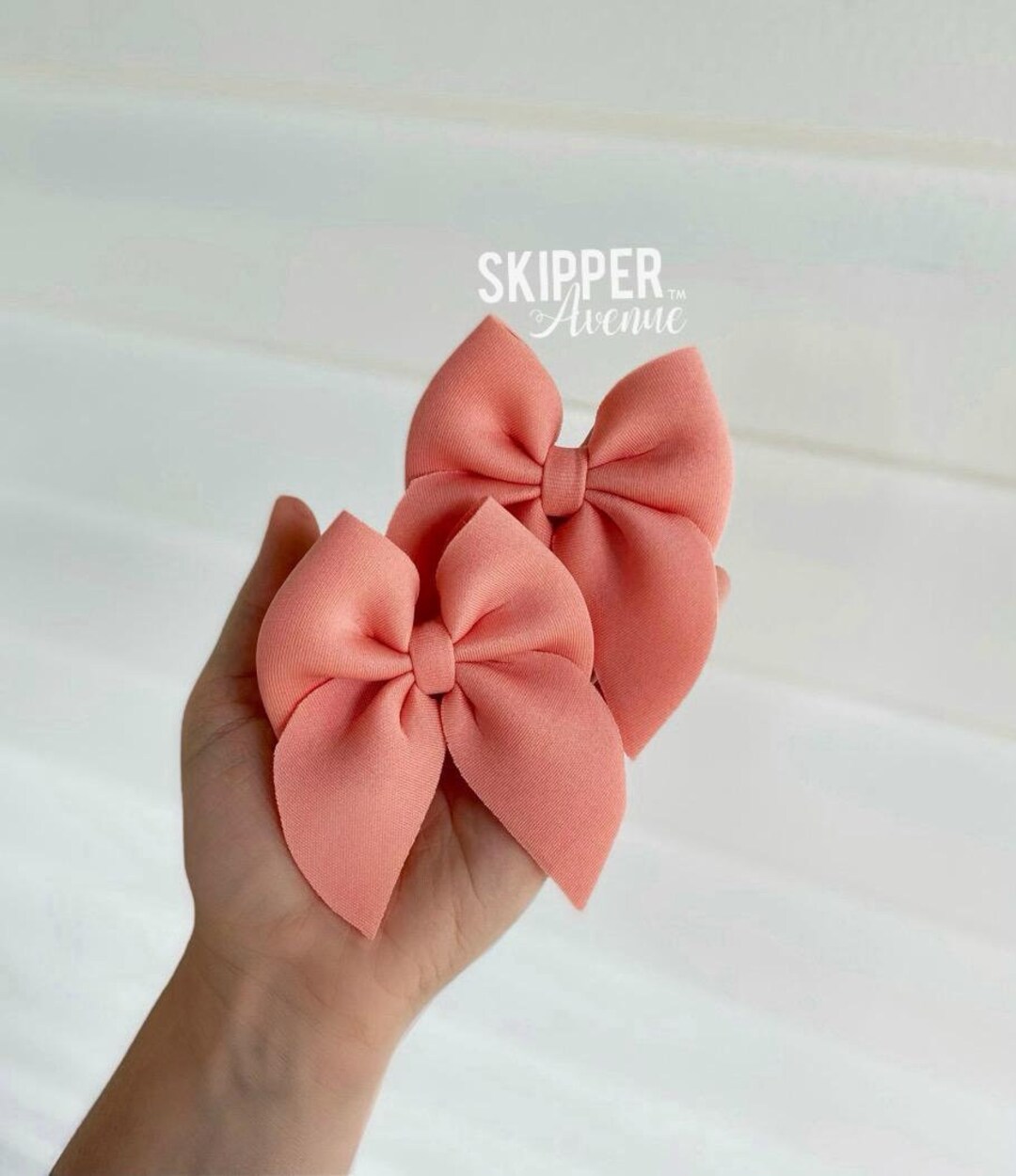 SAILOR PUFF PIGGIES Stand-up Pigtail Bow Sets Handmade Sewn Secure ...