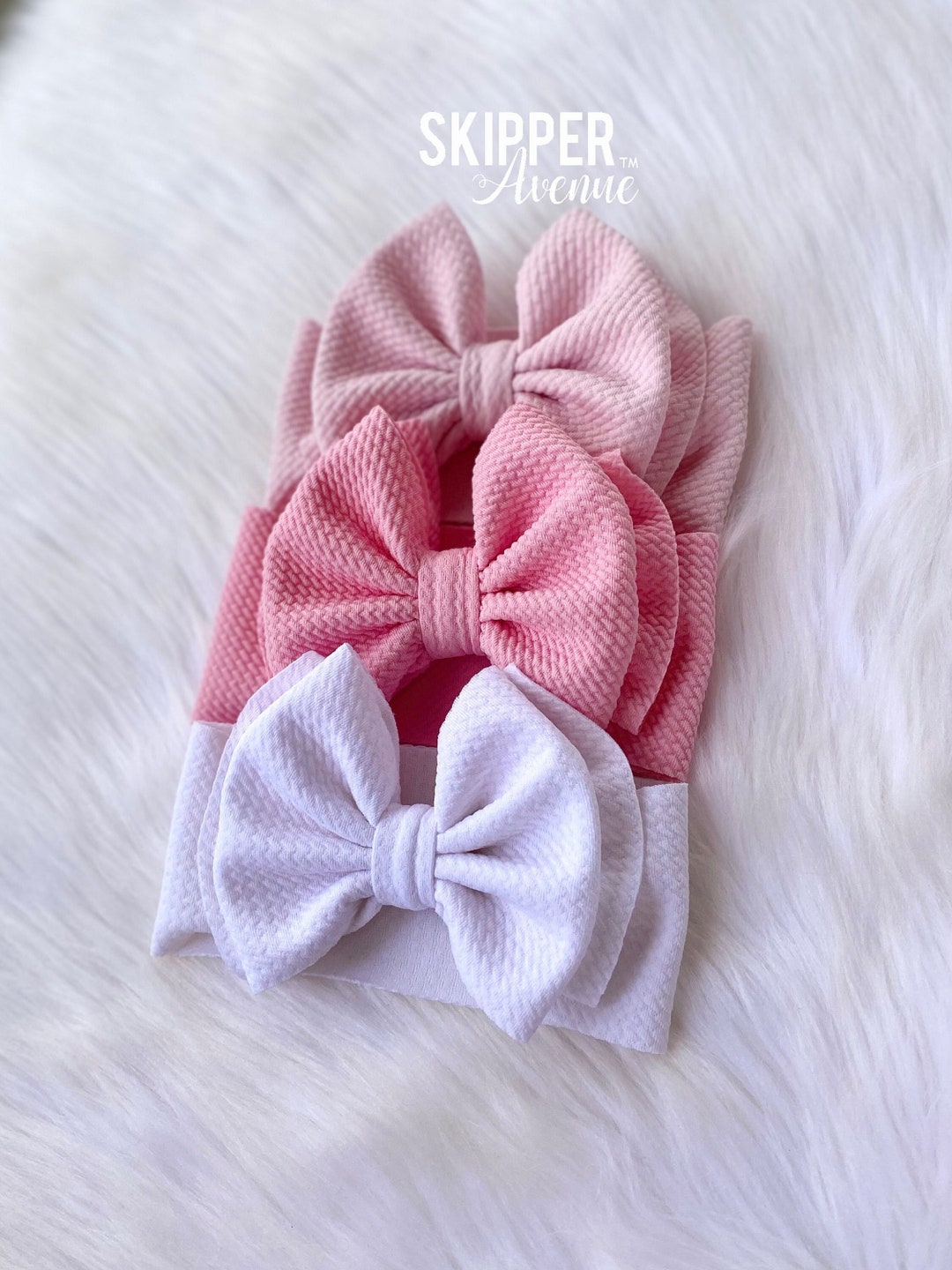 PICK 3 BUNDLE • Choose Three Bows, Signature Bow Headwraps, Stretchy ...