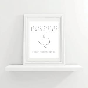 Texas Forever, Clear Eyes, Full Hearts, Can't Lose Digital Download Art ...