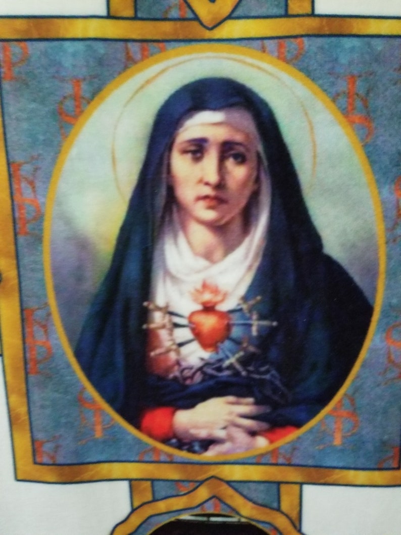Our Lady of Sorrows Cut and Sew Vestment Fabric - Etsy