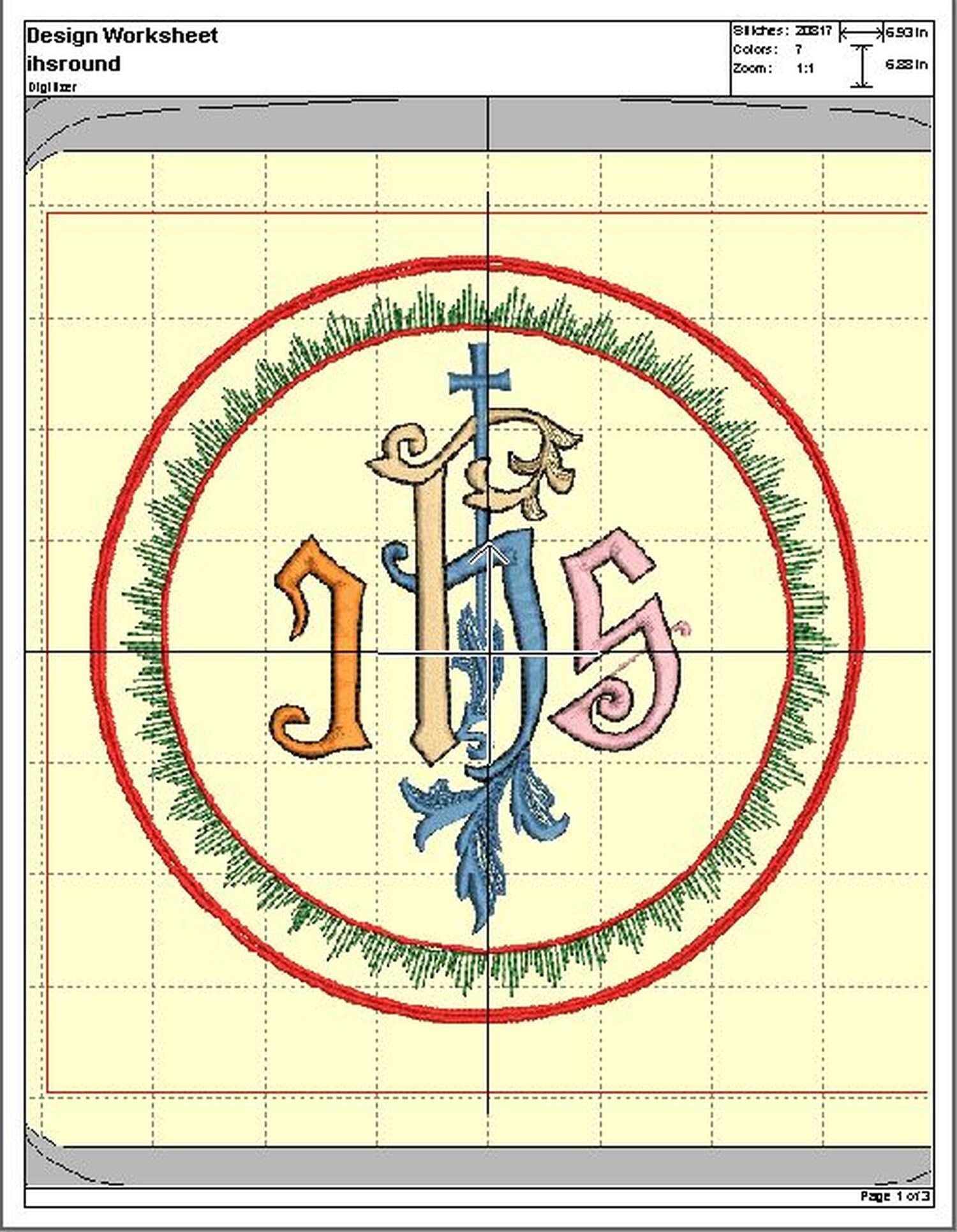 IHS1 Round - Etsy