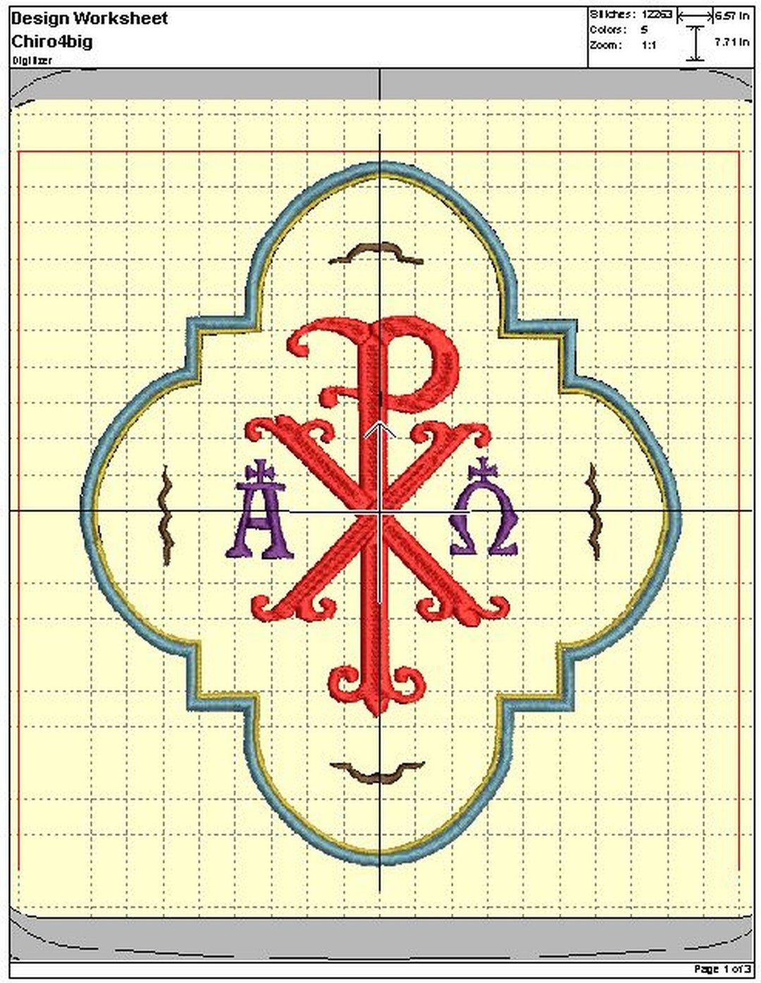 Chi Rho #4 Big - Etsy