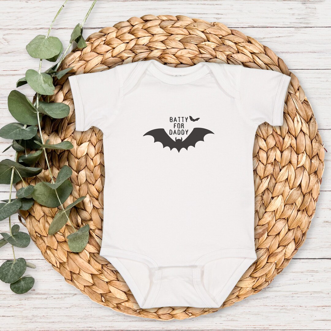 Batty for Daddy Baby Bodysuit, Bat Shirt for Baby, Cute Halloween Baby ...