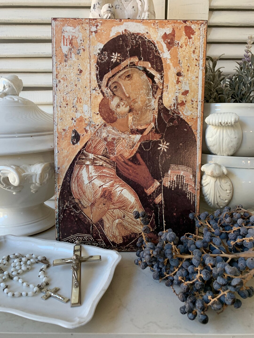 Christian Image Icon Printed Wood Panel Christian Image Church Image ...
