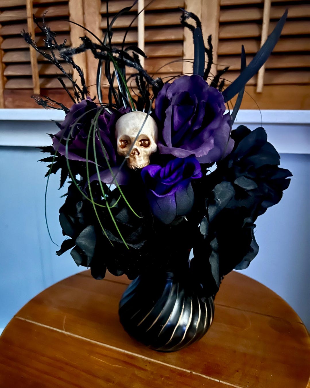 Gothic Pitcher. Vase, Gothic Floral Decor, Gothic Centerpiece Decor ...