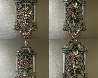 Victorian Goth Decor, Vintage Wall Plaque, Black Wall Art, Gothic Home ...