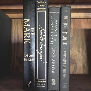 Decorative Black Gold Lettering Book Set: an Instant Library Book Stack ...